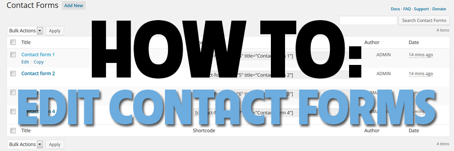 Edit Contact Form 7 - Rob Scott, LLC